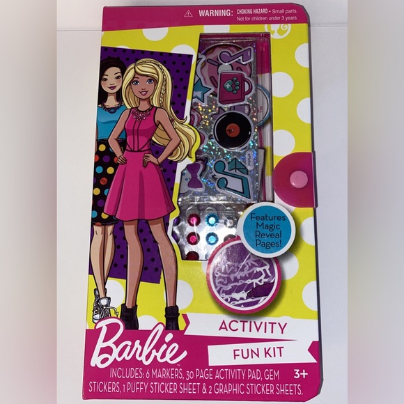 Barbie | Toys | 35 Barbie Activity Pad Fun 3 Pg Kit Includes 6 Markers ...